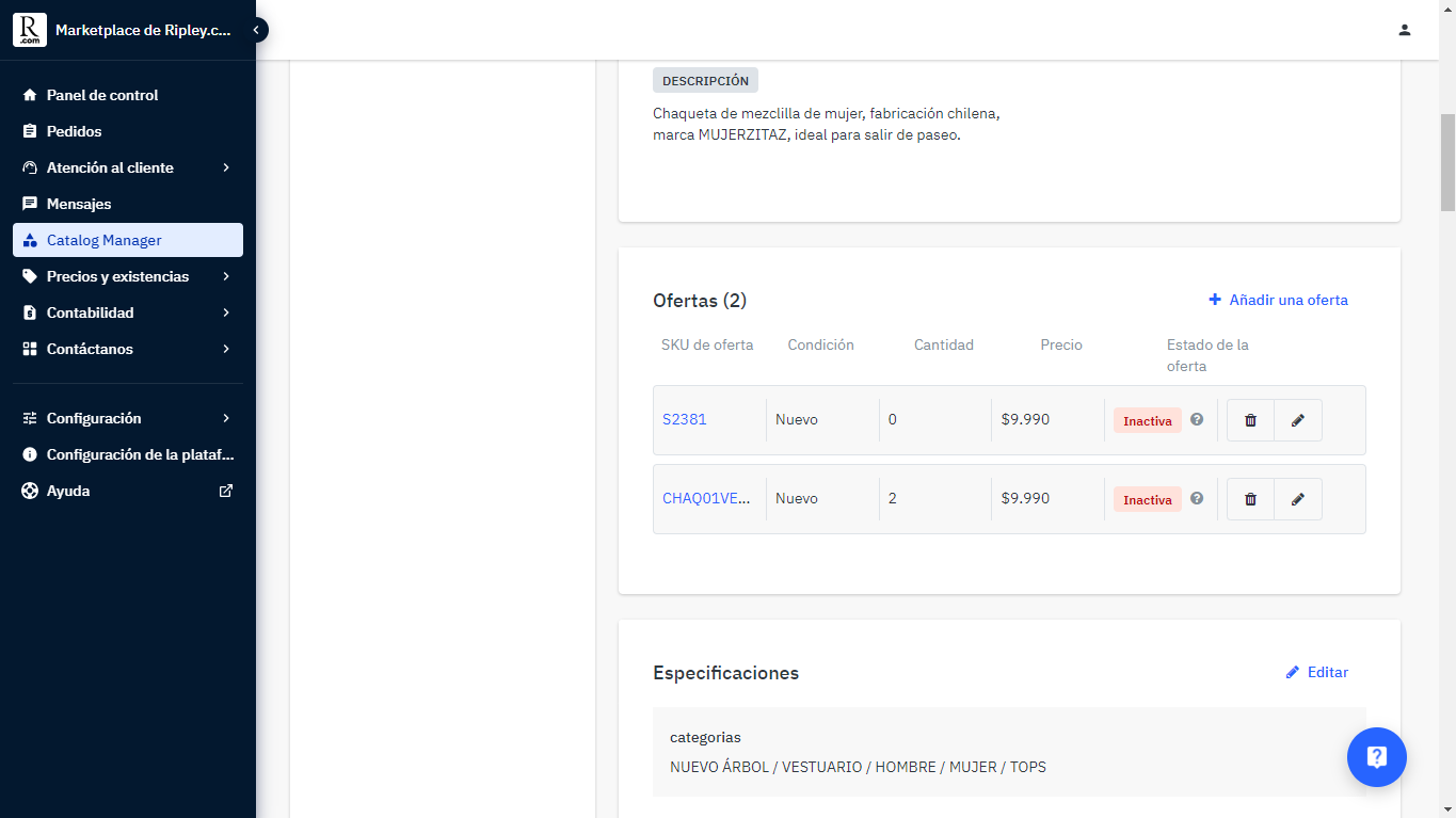 ¿Cómo Modificar Individualmente los Atributos y Actualizar las Ofertas ...