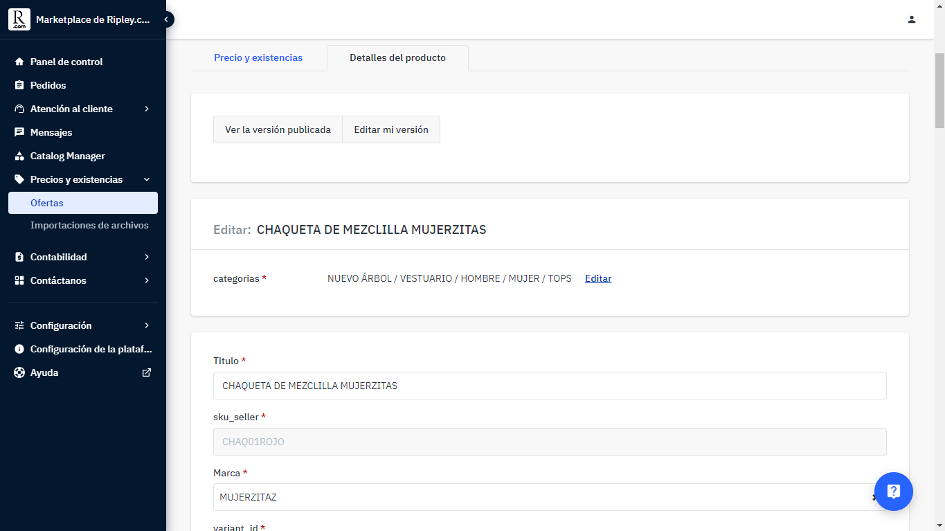 ¿Cómo Modificar Individualmente los Atributos y Actualizar las Ofertas ...