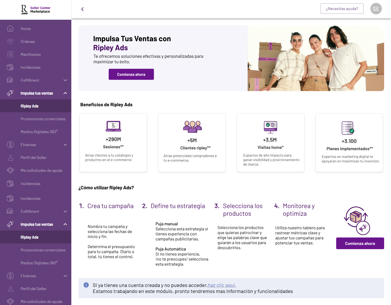 Ripley Ads en Seller Center – Centro de Ayuda Ripley Chile